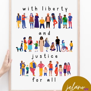 Justice for All Wall Art | Social Justice Print | Printable Human ...