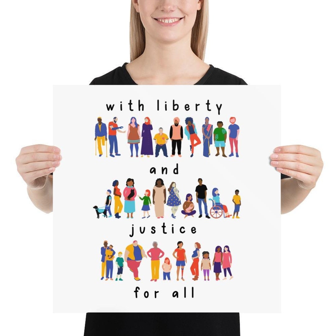Justice for All Poster | Human Rights Poster | Social Justice Print ...