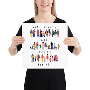 Justice for All Poster | Human Rights Poster | Social Justice Print ...