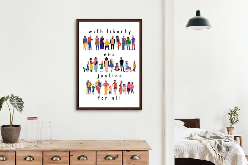 Justice for All Wall Art | Social Justice Print | Printable Human ...