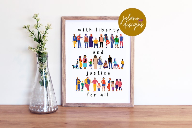 Justice for All Wall Art | Social Justice Print | Printable Human ...