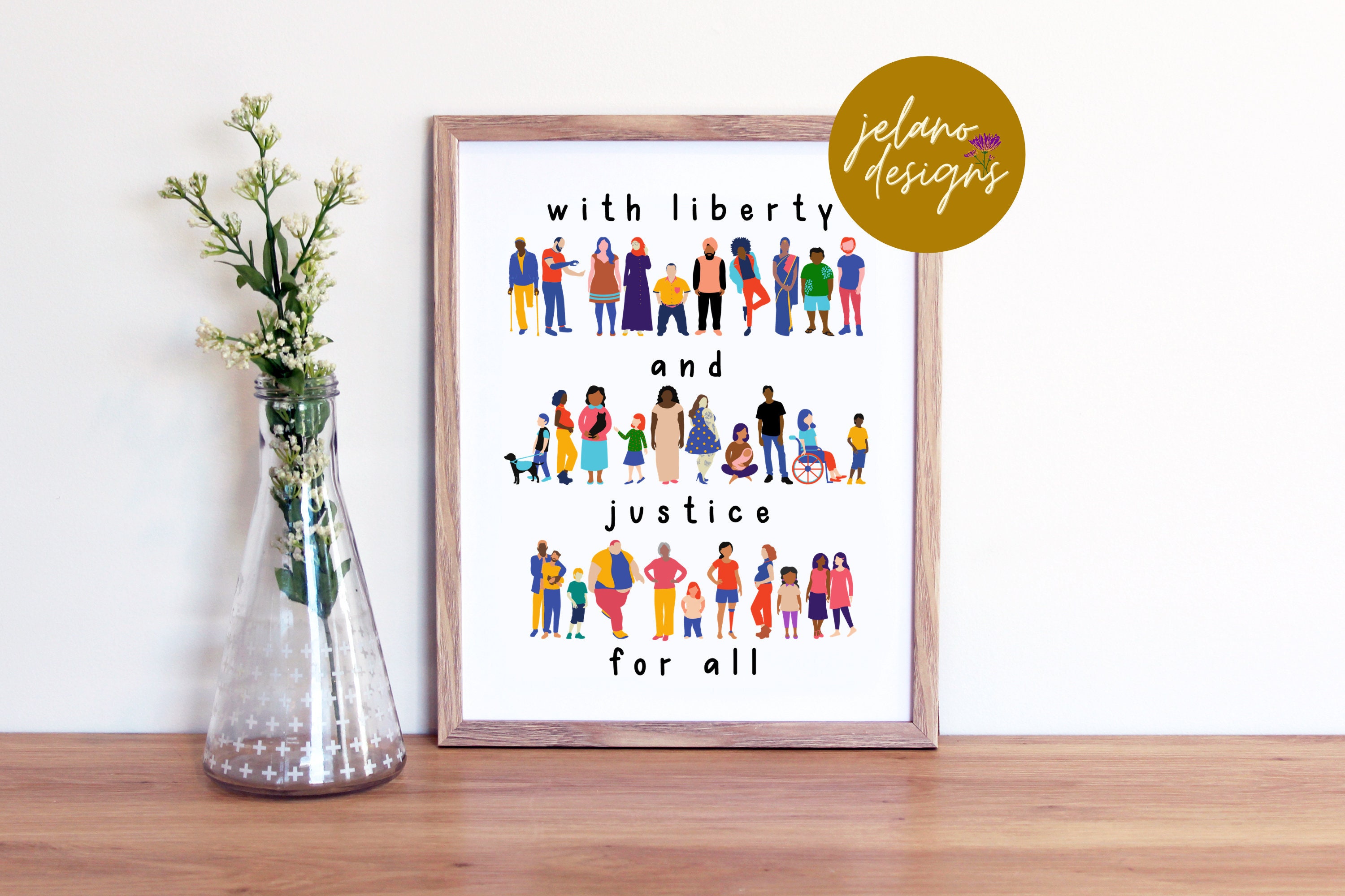 Justice for All Wall Art | Social Justice Print | Printable Human ...