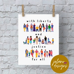 Justice for All Wall Art | Social Justice Print | Printable Human ...