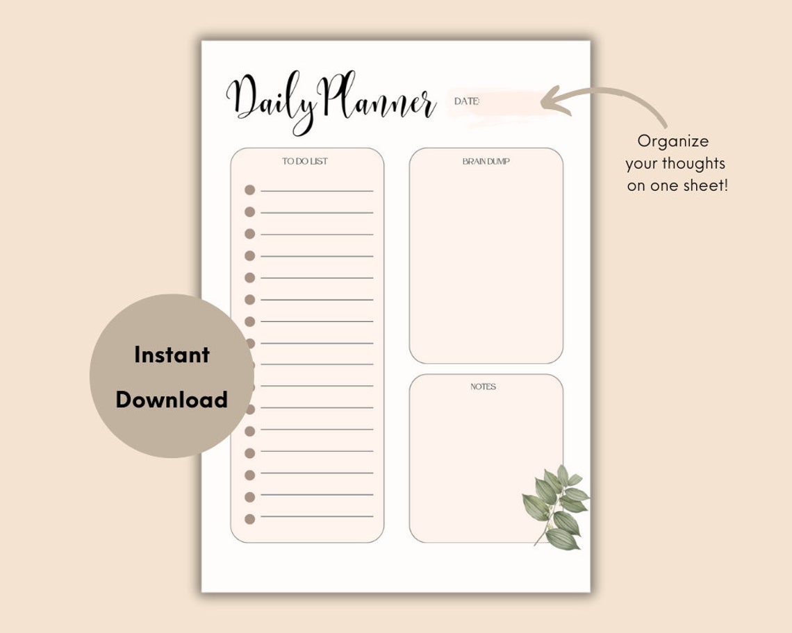 2024 Daily Planner Printable Cute to Do List Printable Daily Task ...