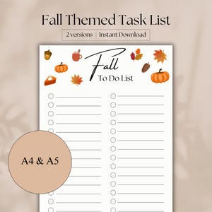 Fall to Do List Fillable | Bucket List Fall Planner Template | Cute to ...