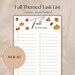 Fall to Do List Fillable | Bucket List Fall Planner Template | Cute to ...