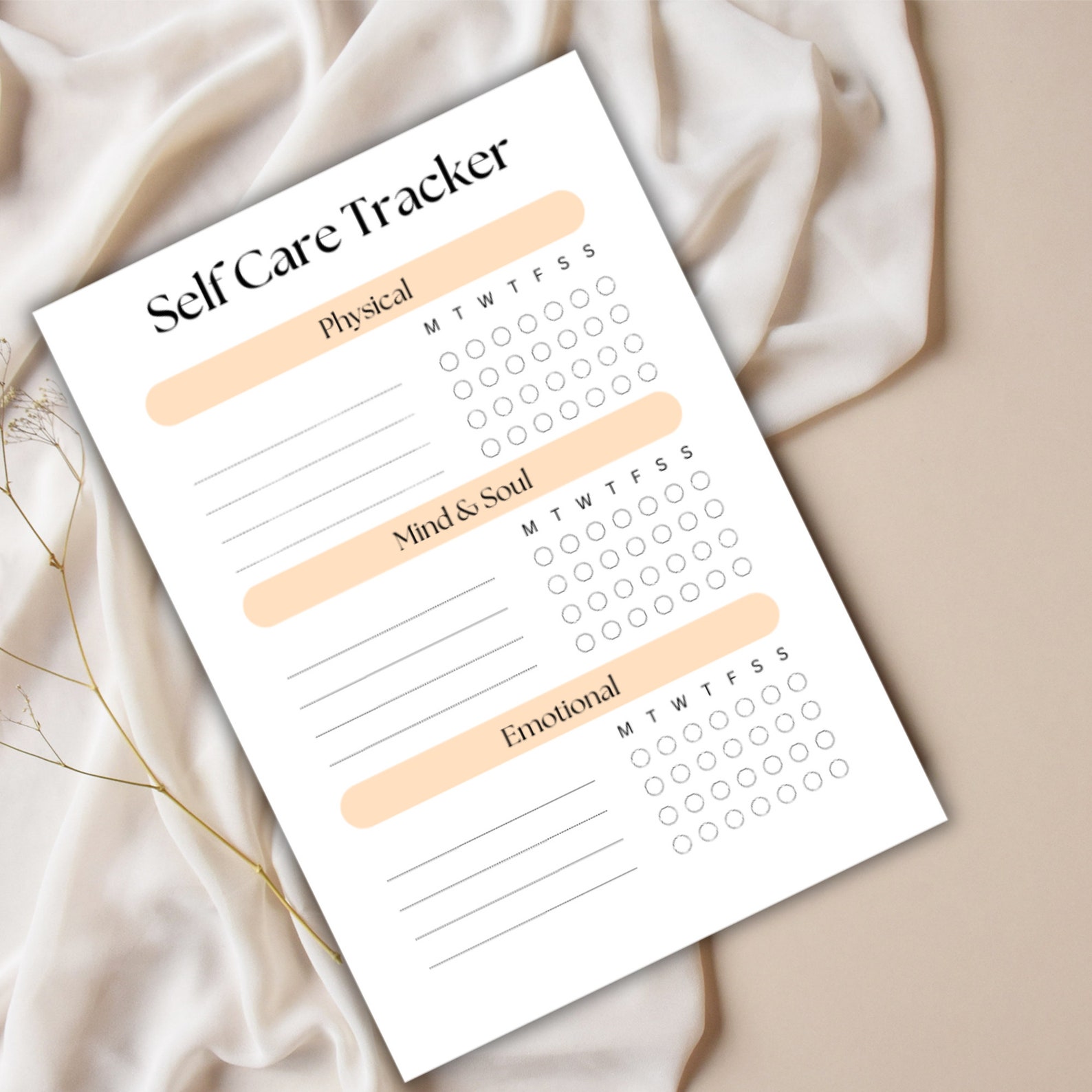 Self Care Habit Tracker | Journal Self Care Printable | Self Care ...