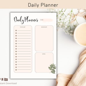 2024 Daily Planner Printable Cute to Do List Printable Daily Task ...