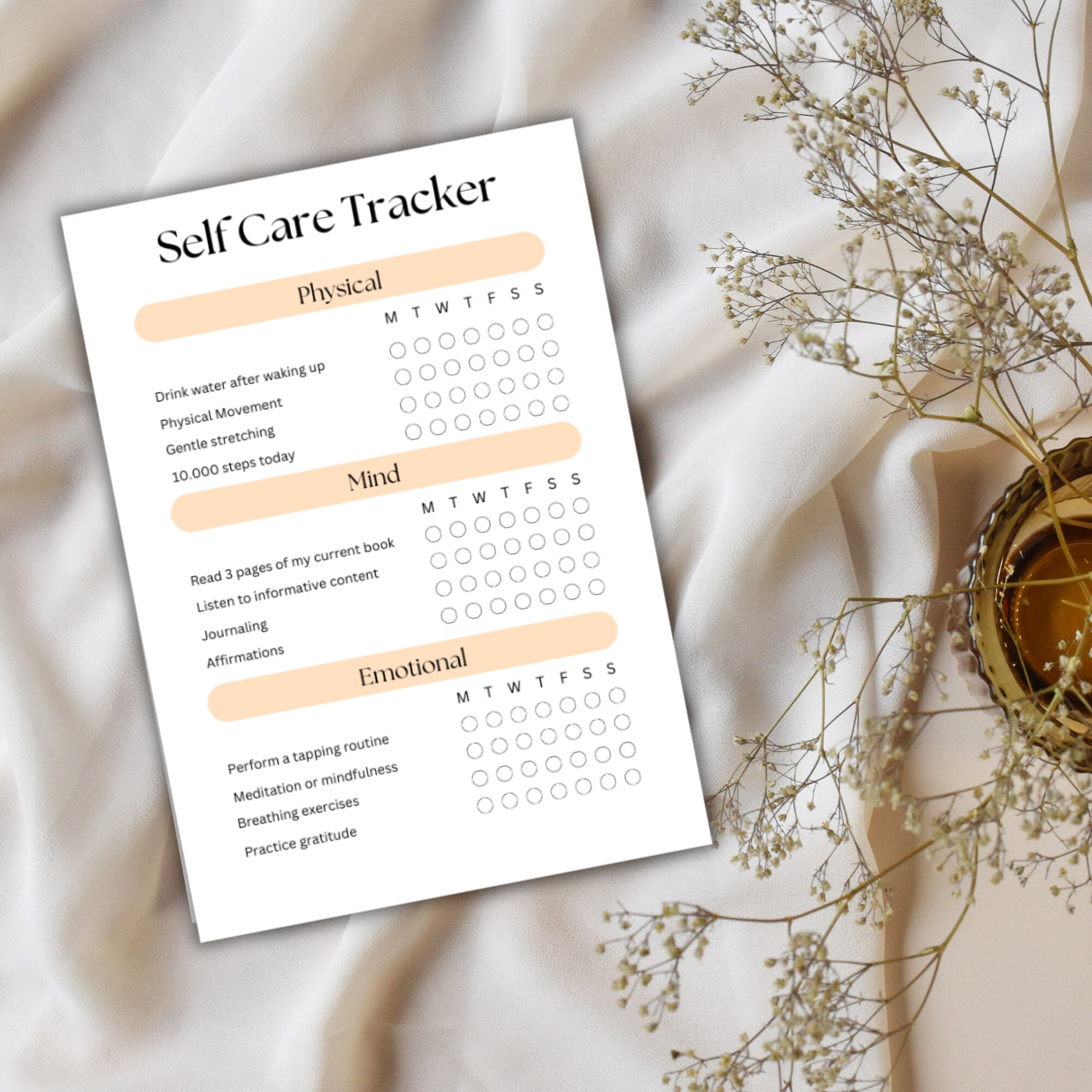 Self Care Habit Tracker | Journal Self Care Printable | Self Care ...