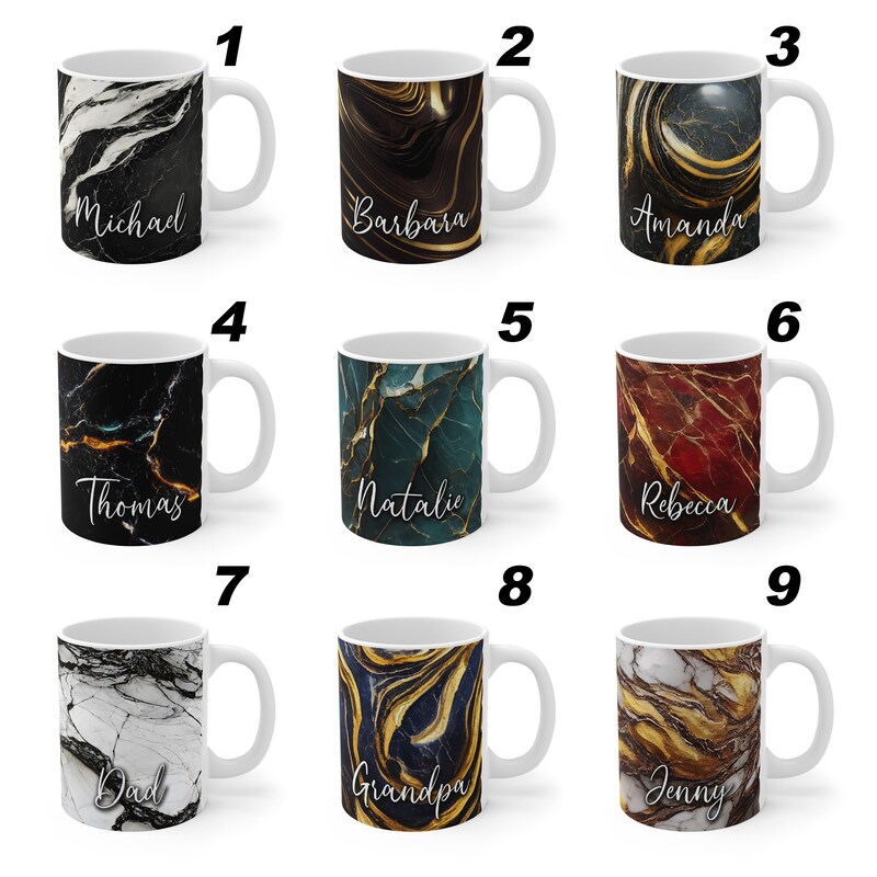 Marble Coffee Mug - Etsy