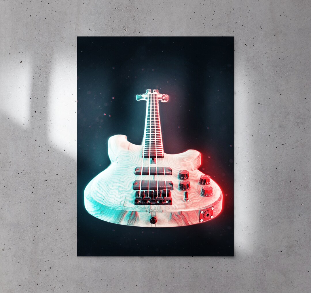 Bass Music Posters, Satin Posters, E-bass Wall Art, Bass Guitar Wall ...