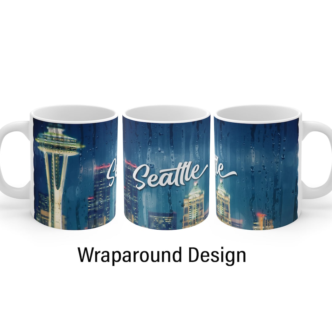 Seattle Coffee Mug 11oz, Washington State Seattle Mug, Space Needle Mug ...