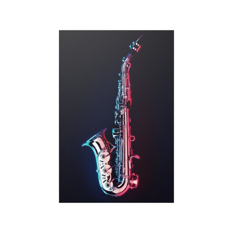 Saxophone Poster, Satin Posters, Musician Wall Art, Brass Instrument ...