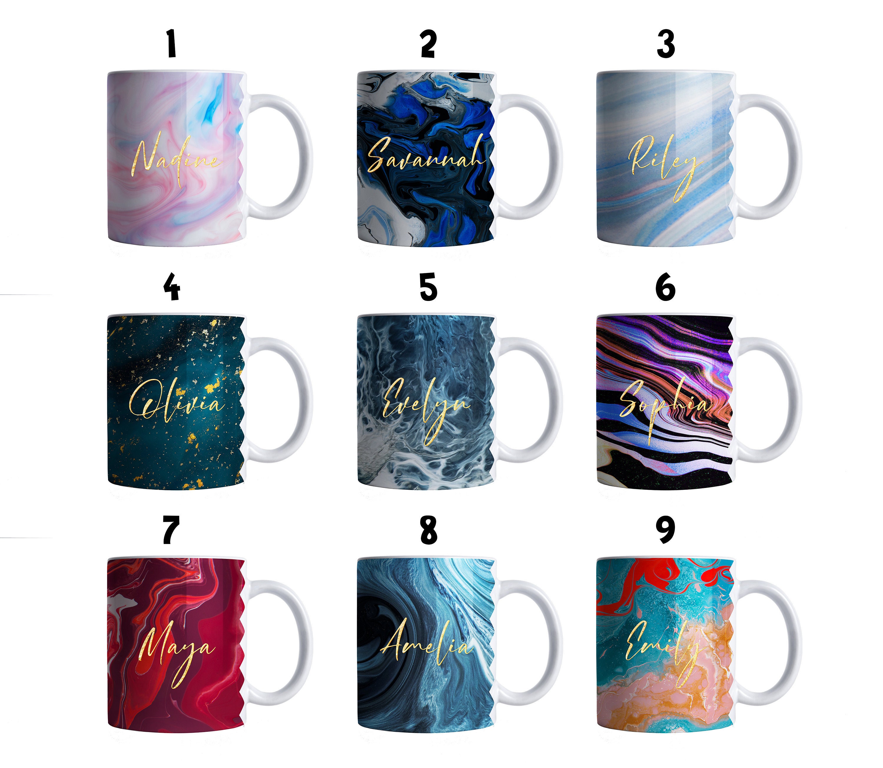 Marble Coffee Mug - Etsy