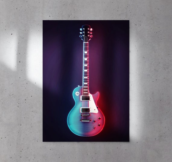 Electric Guitar Satin Posters Guitarist Hobby Poster - Etsy