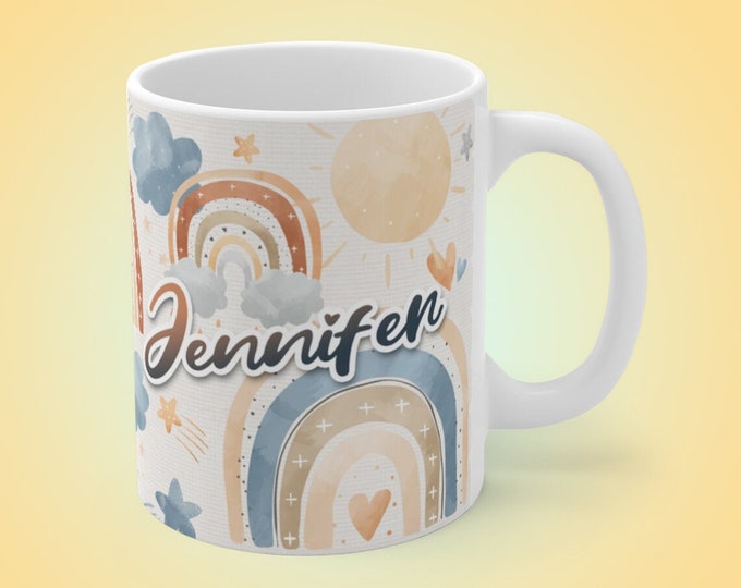 Personalized Marble Mug Custom Name Marble Mug Marble Look - Etsy