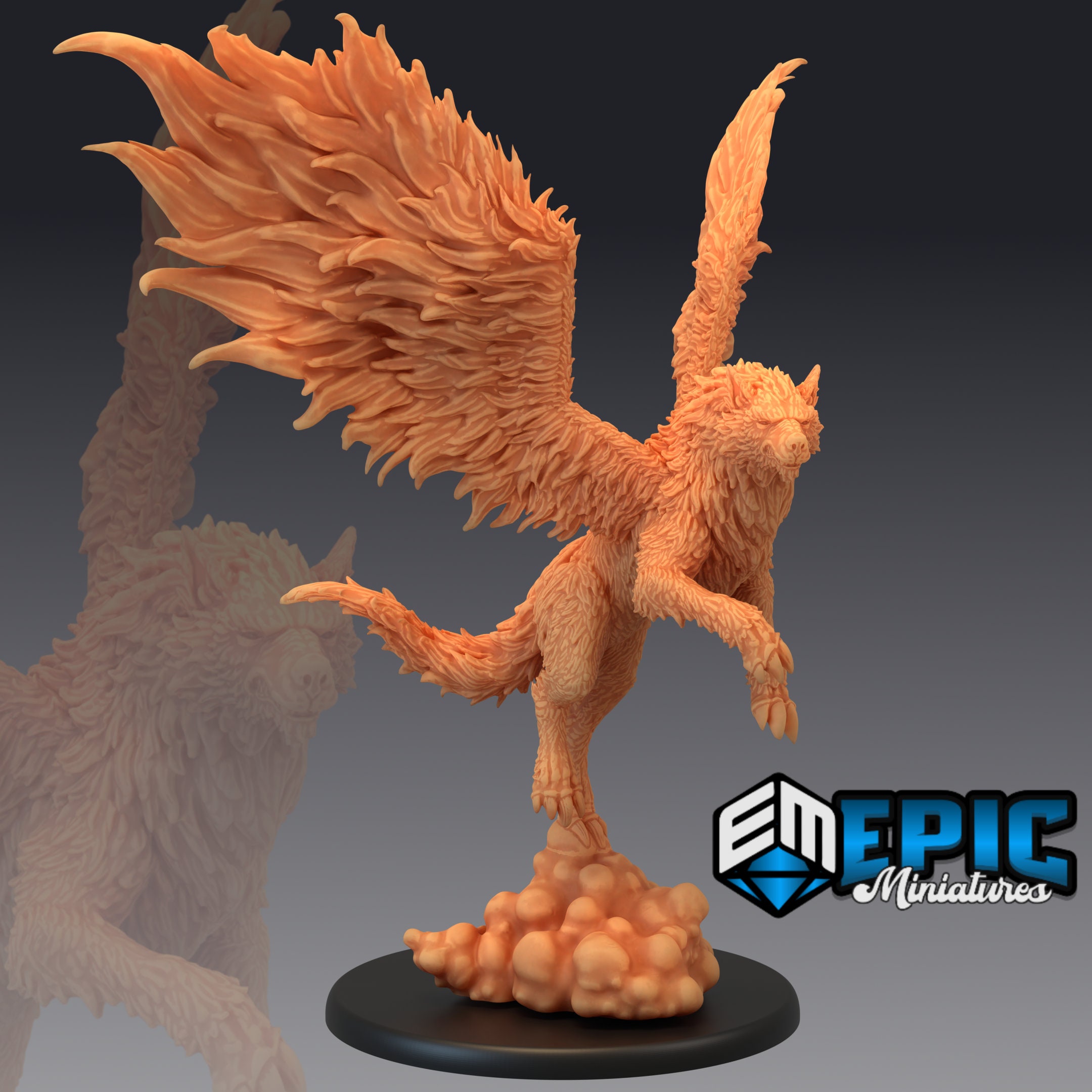 Winged Wolf Series Epic Miniatures Large Beast Wings - Etsy