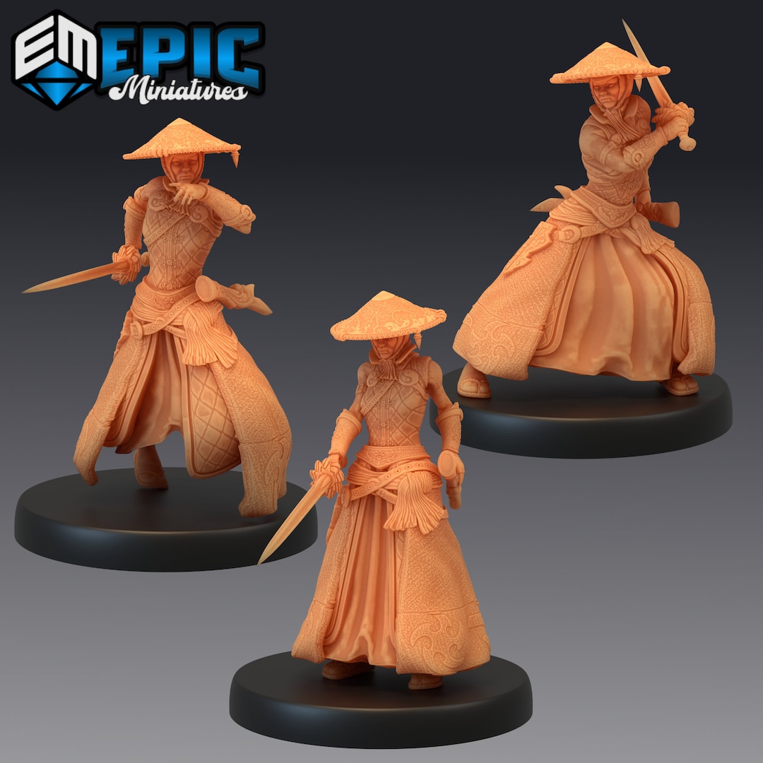 Warrior Monk Female - Epic Miniatures | Medium | Human, Feminine - Etsy