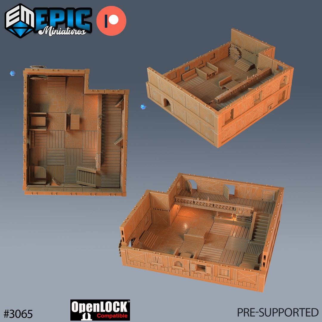 Modular Tavern Tiles - Epic Miniatures | Sunrise Tavern - Etsy