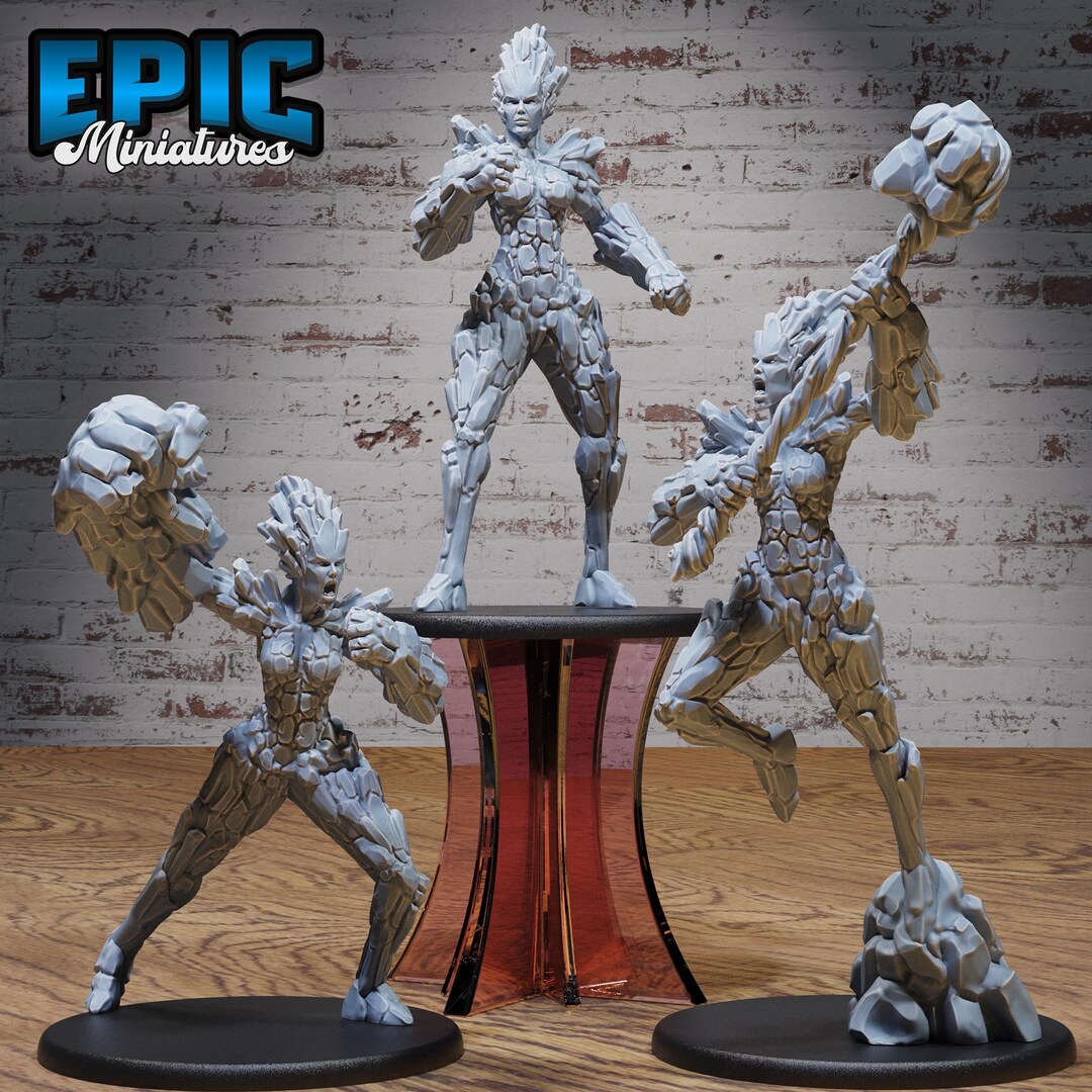 Earth Elemental - Epic Miniatures | #103 - Deep Dark Caves - Etsy