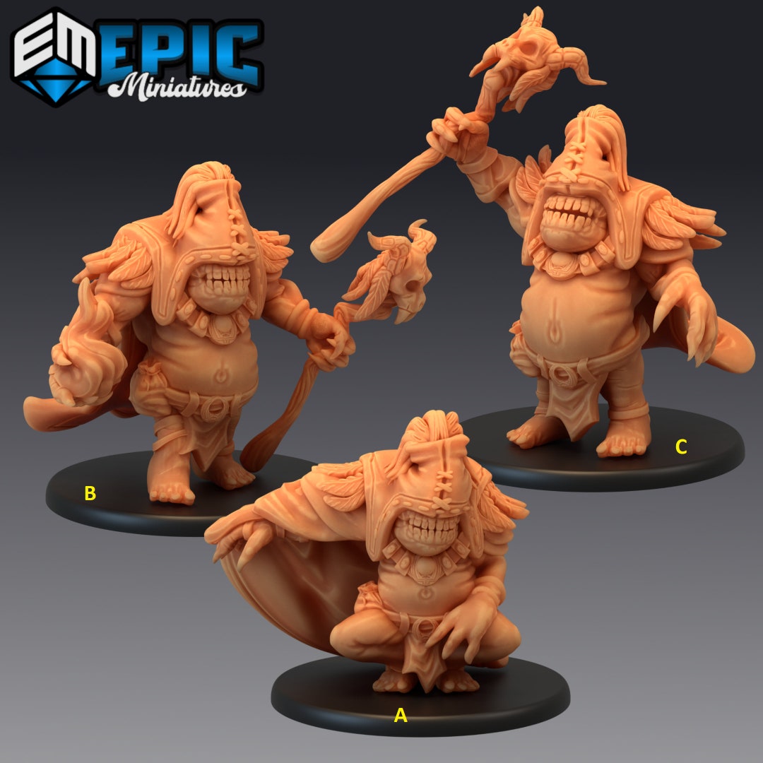 Ogre Warlock Series - Epic Miniatures | Large | Humanoids, Masculine - Etsy