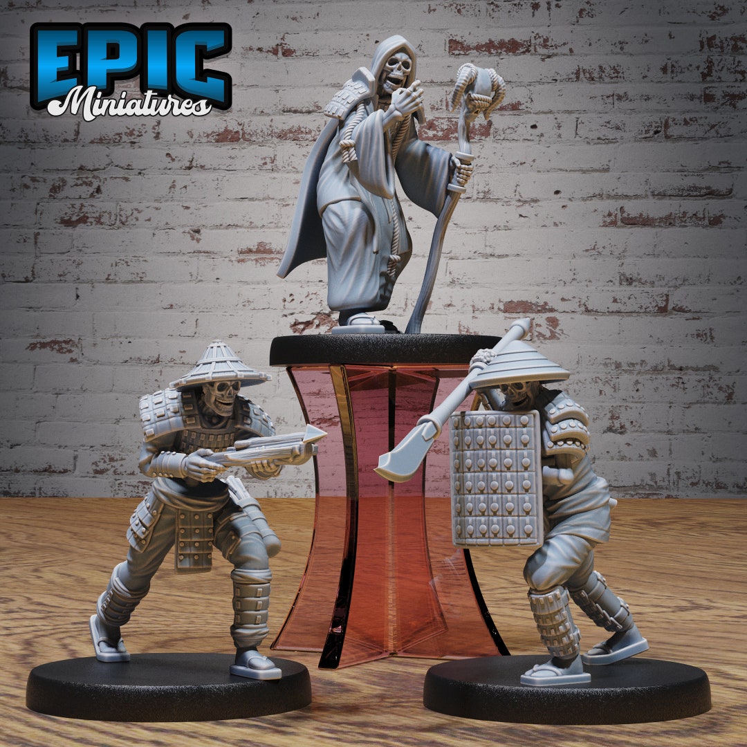 Eastern Skeleton Army Necromancer Epic Miniatures 88 Oni Nightmare - Etsy