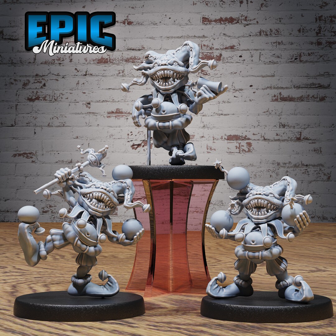 Goblin Clown Series - Epic Miniatures | Nightsky Carnival - Etsy