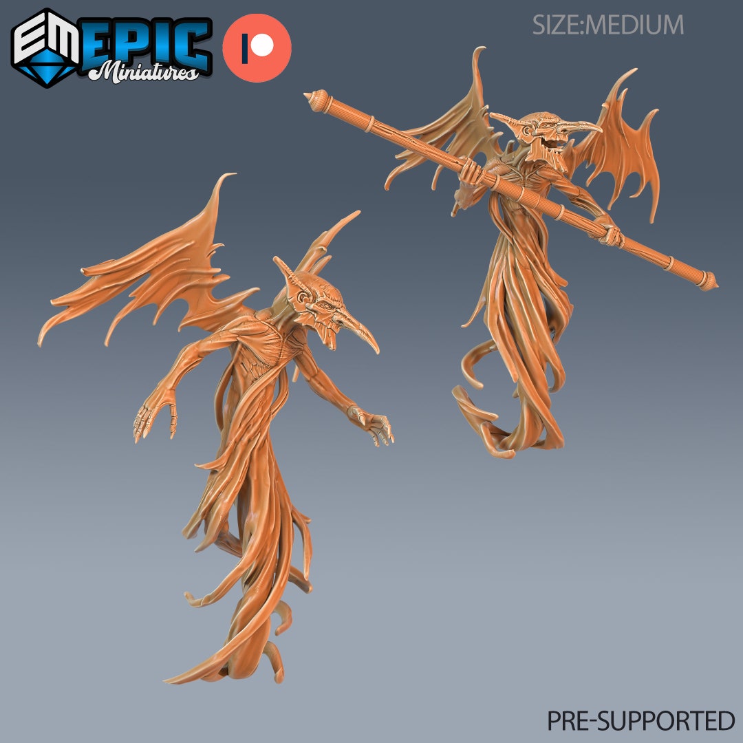 Air Mephit - Epic Miniatures | #62 Justice Hills - Etsy