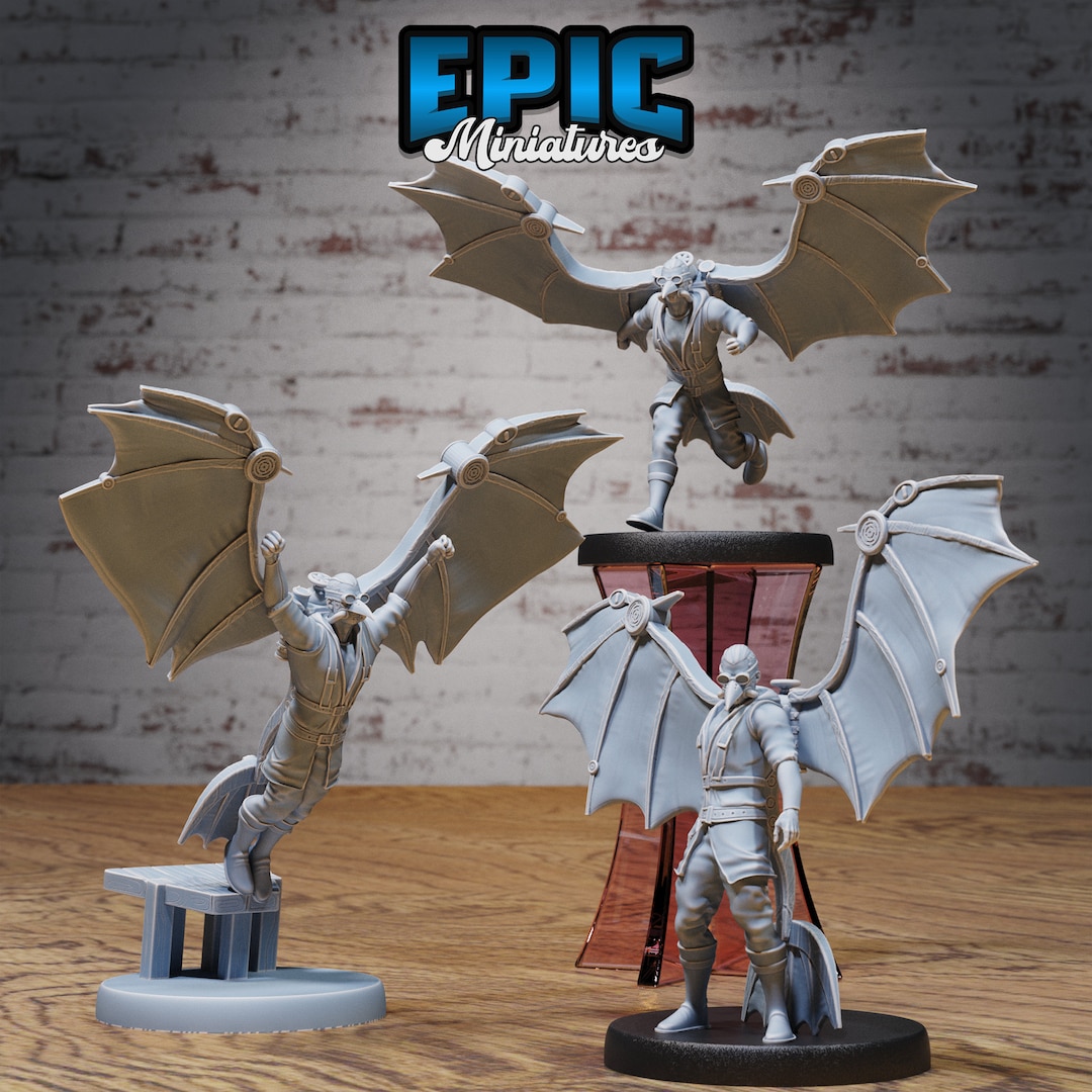 Winged Glider Pilot Levi Series - Epic Miniatures | Humanoids ...