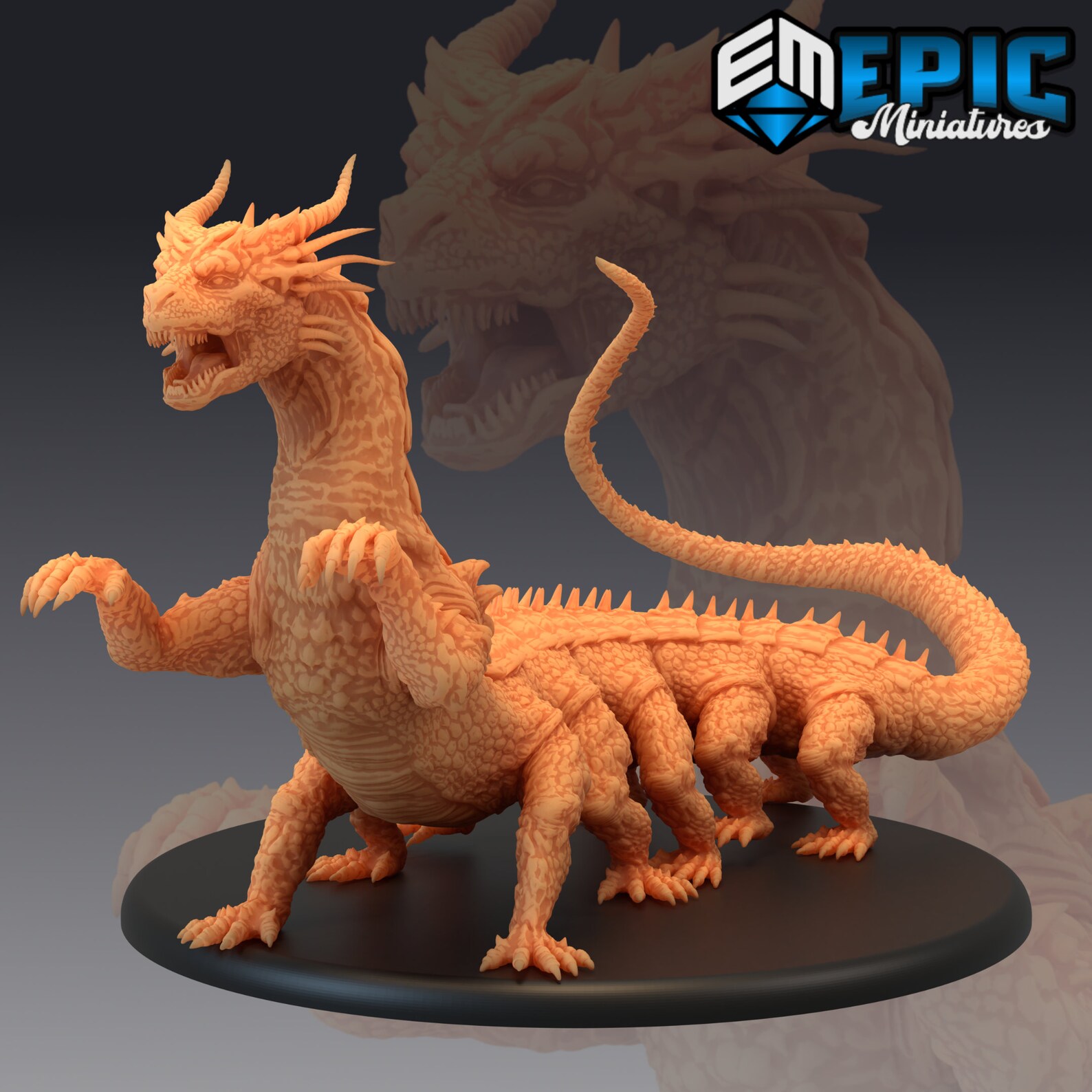Behir Adult Epic Miniatures Beast Lizard Dragon - Etsy
