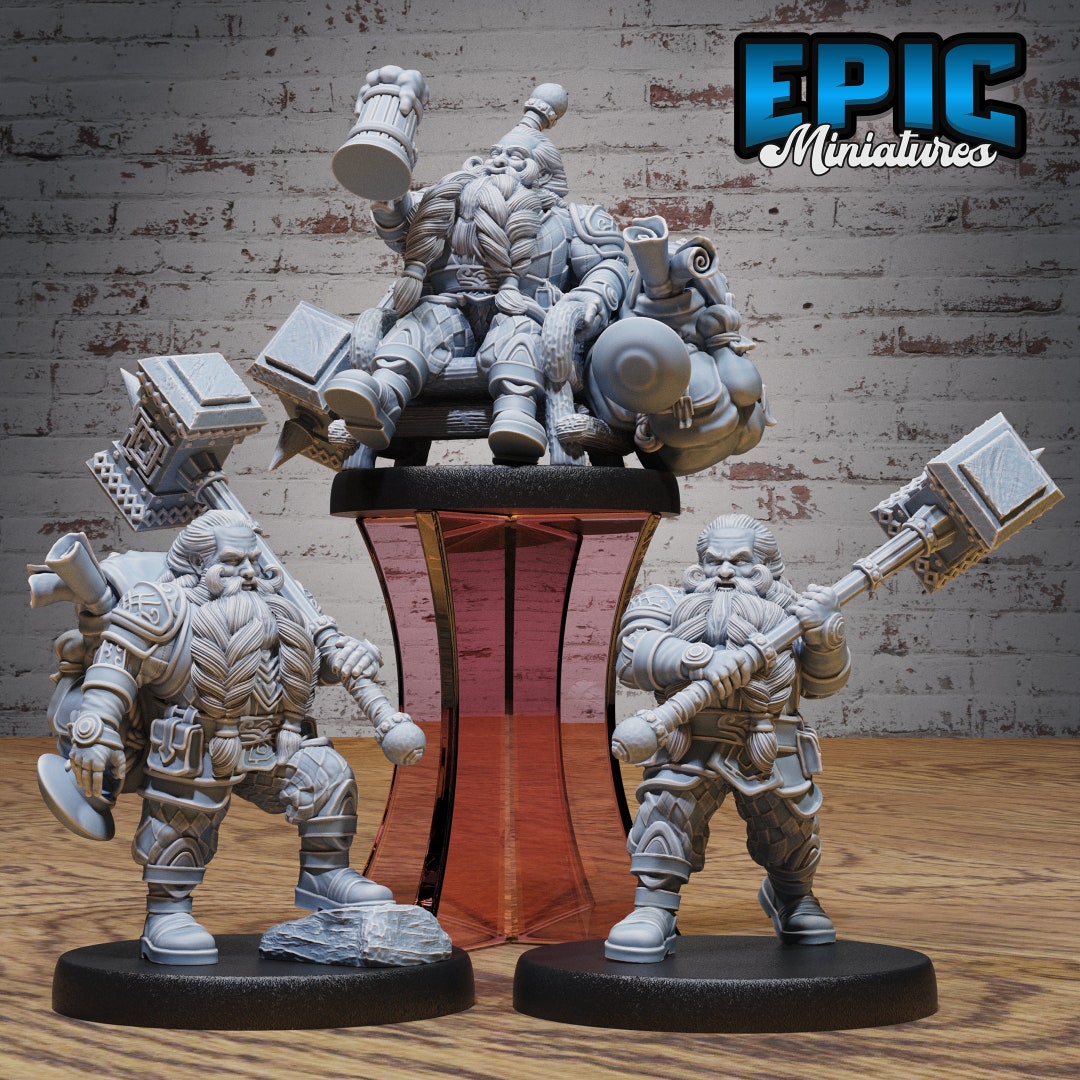 Dwarf Traveler Series - Epic Miniatures | #97 Dwarf Mountain - Etsy
