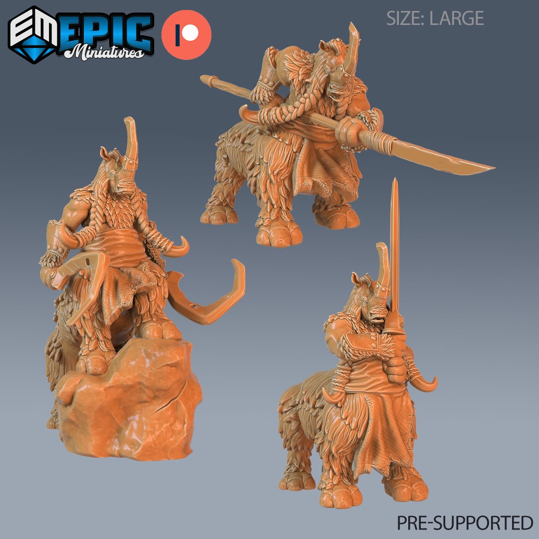 Rhino Centaur - Epic Miniatures | #60 Ancient Cold - Etsy