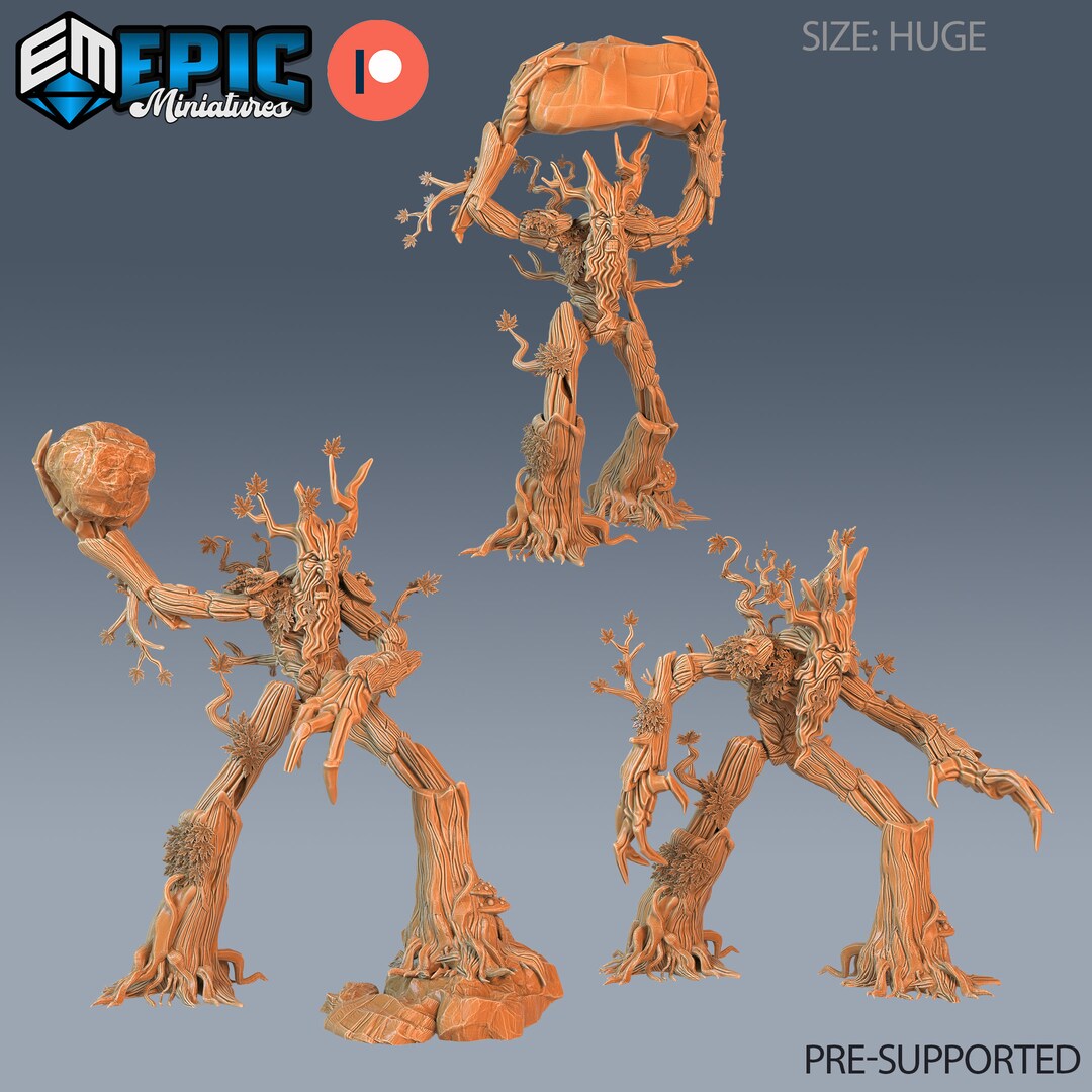 Treant - Epic Miniatures | #65 Little Folk - Etsy