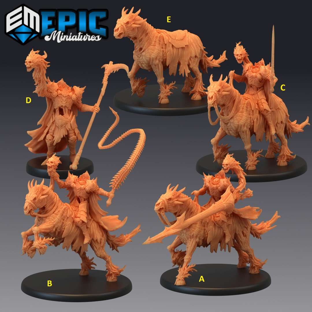 Dullahan Series - Epic Miniatures | Large | Humanoids, Masculine - Etsy