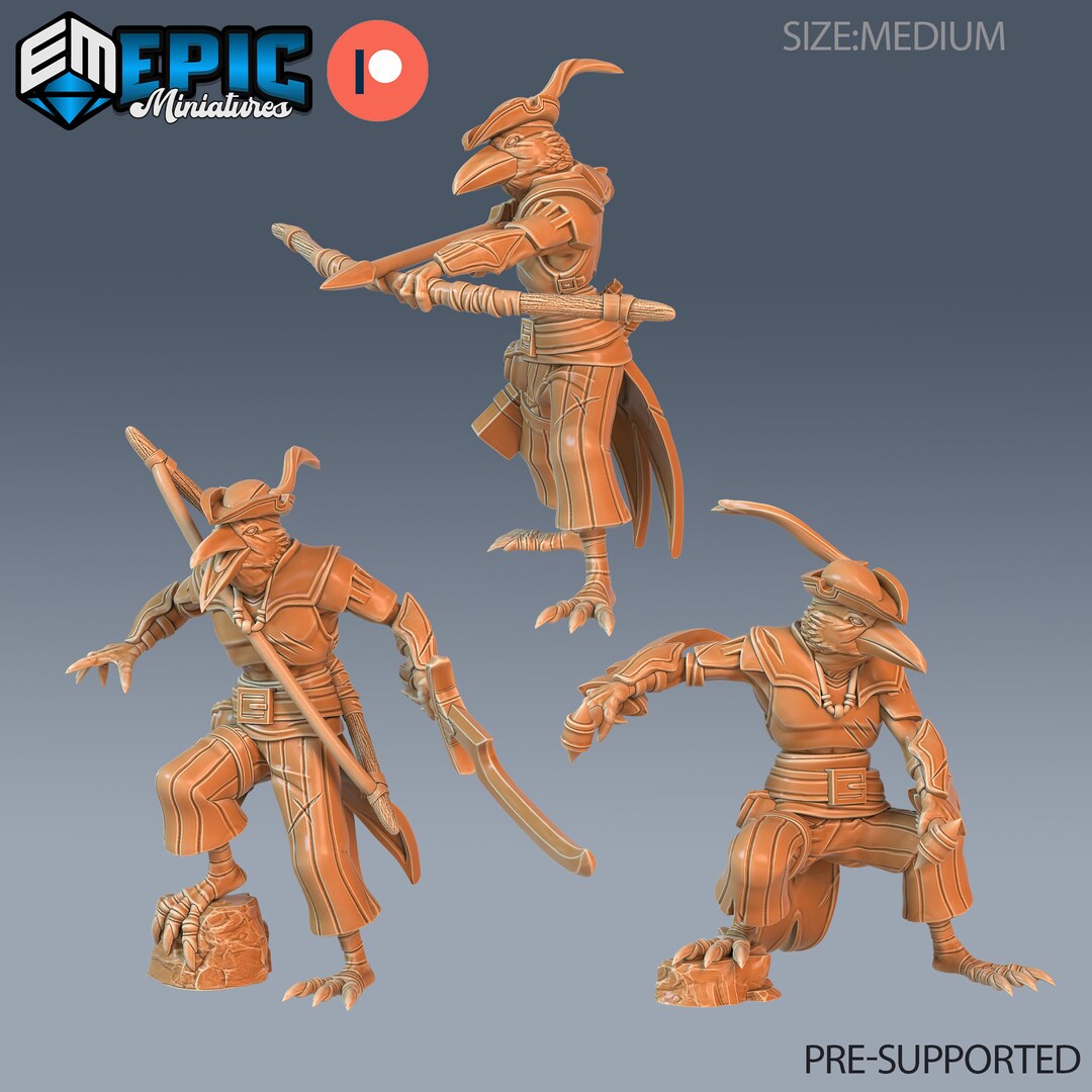 Crow Hood Ranger Series - Epic Miniatures | Humanoid | Crow | Weapons ...