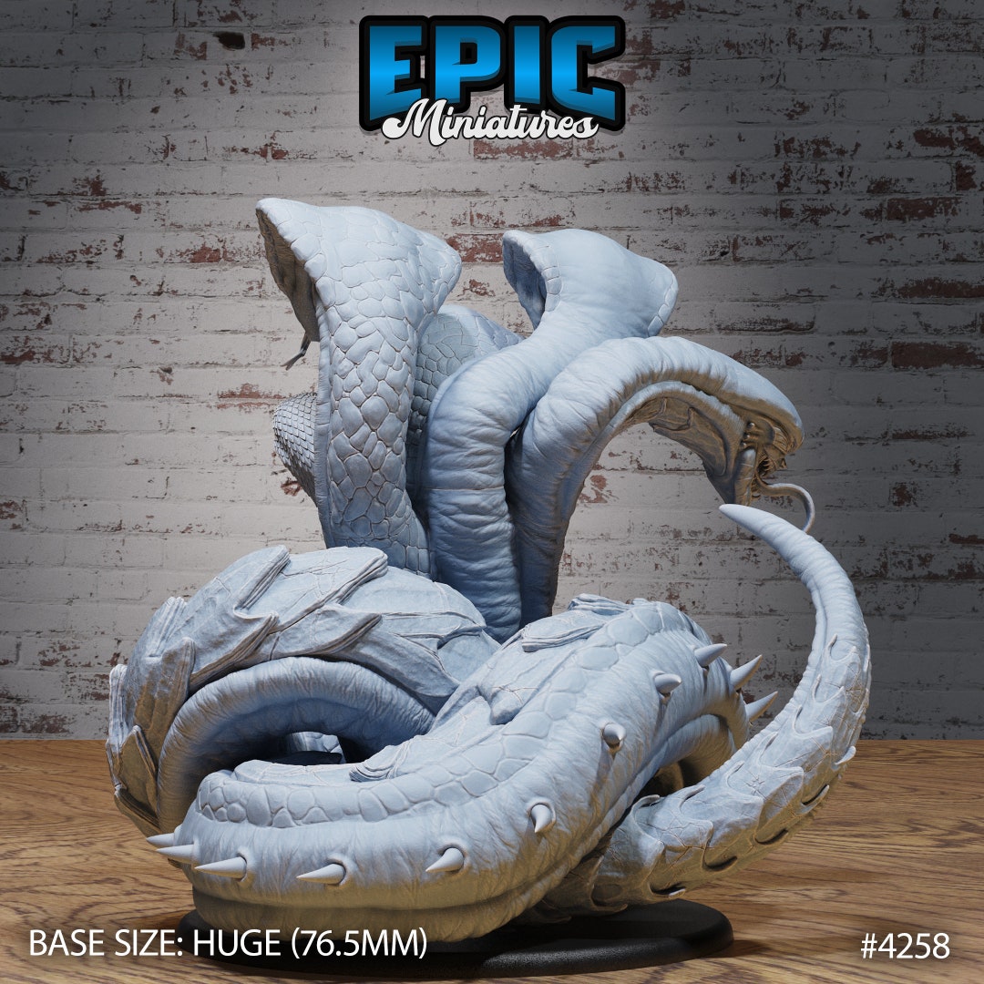 Naga Hydra - Epic Miniatures | #98 City Sewers - Etsy