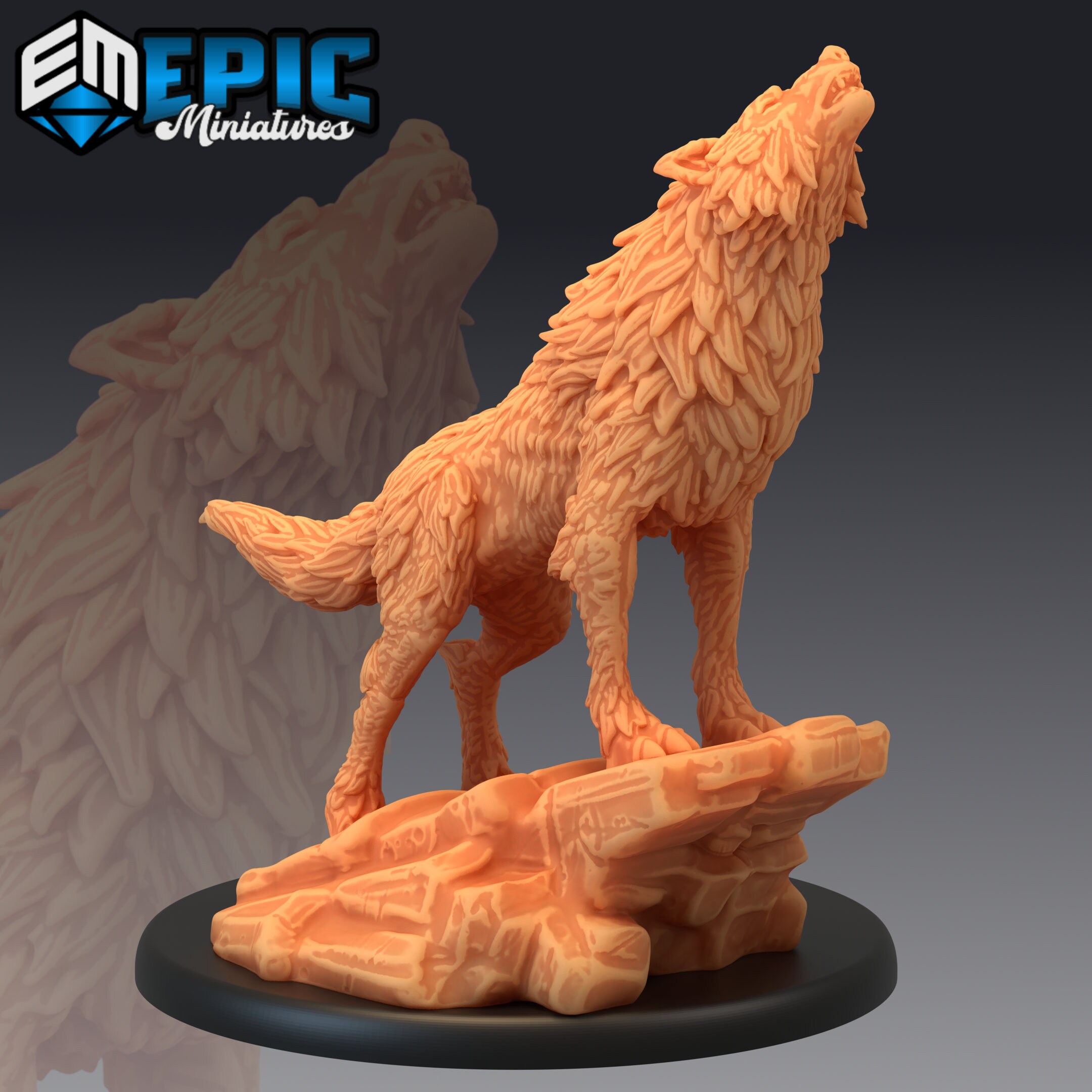 Winter Wolves (2 Sizes) - Epic Miniatures | Large | Tundra | Ice ...