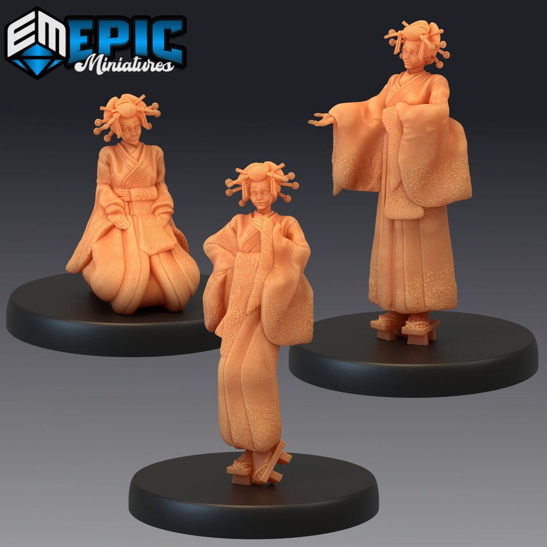 Geisha - Epic Miniatures | Medium | Human, Feminine - Etsy