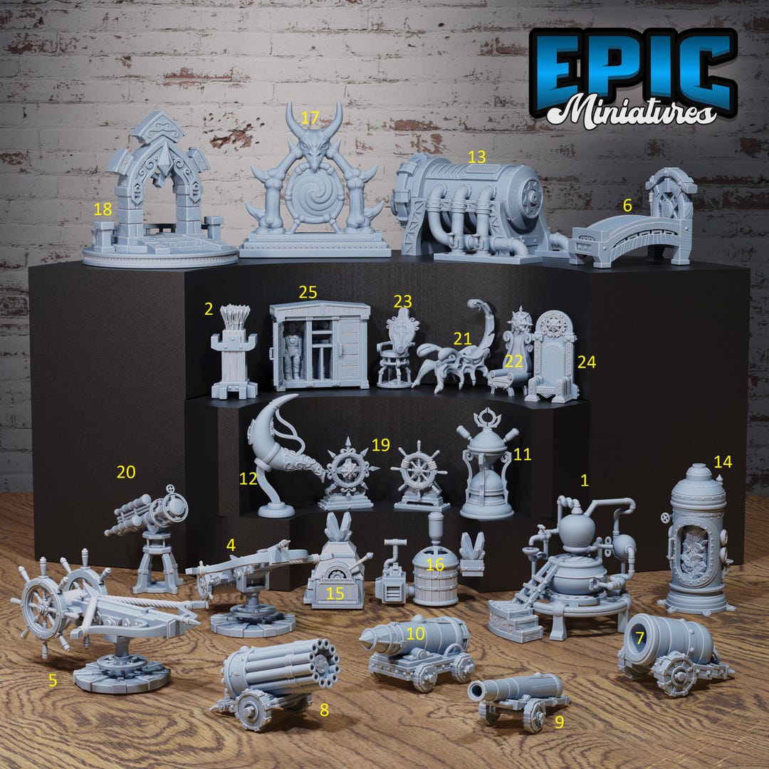 Spelljammer Scatter Equipment 1 - Epic Miniatures | Planar Adventures ...