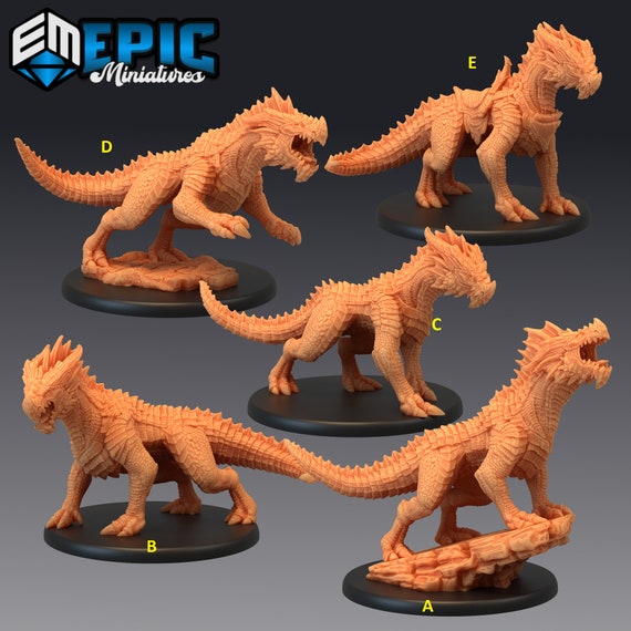 Red Guard Drake Series Epic Miniatures Large Dragon - Etsy