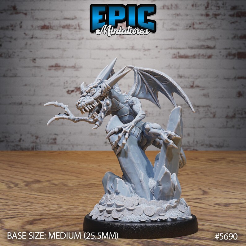 Abyss Drake - Epic Miniatures | #128 -dragon Hunt - Etsy