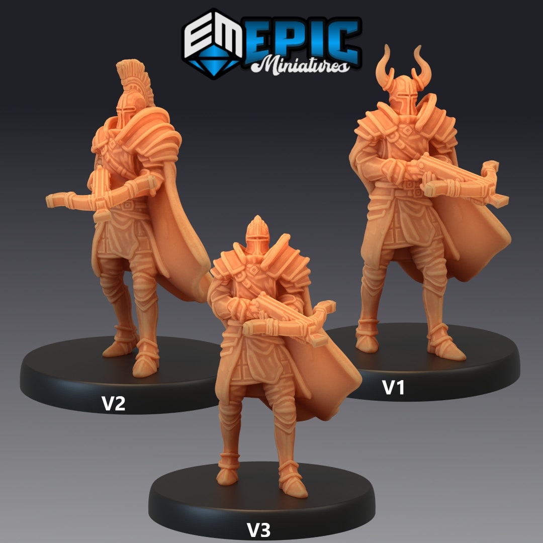 Royal Guard Crossbow V1 V2 V3 - Epic Miniatures | Knights, Crossbow ...