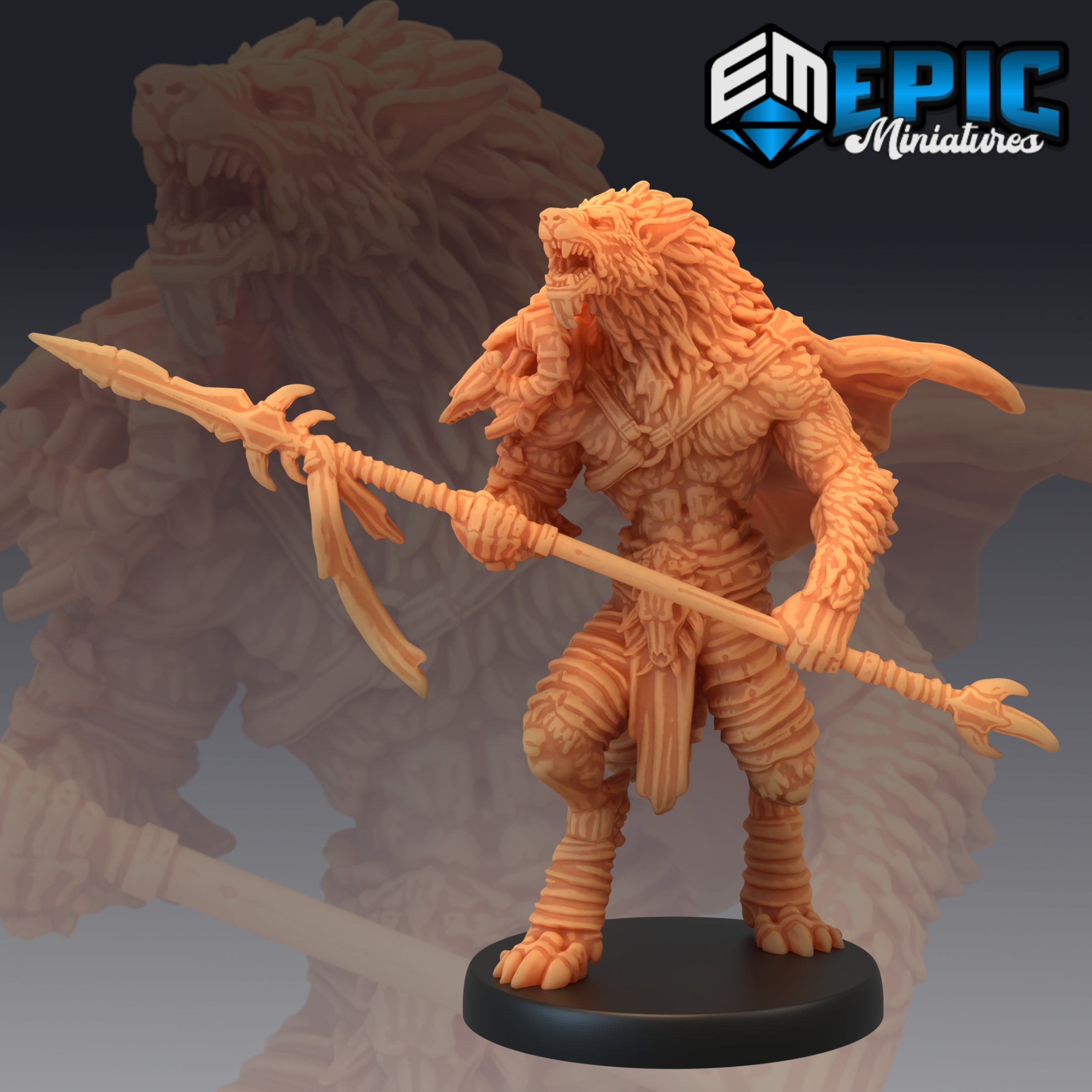 Werewolf Epic Miniatures Shifter Lycanthrope Wolf - Etsy