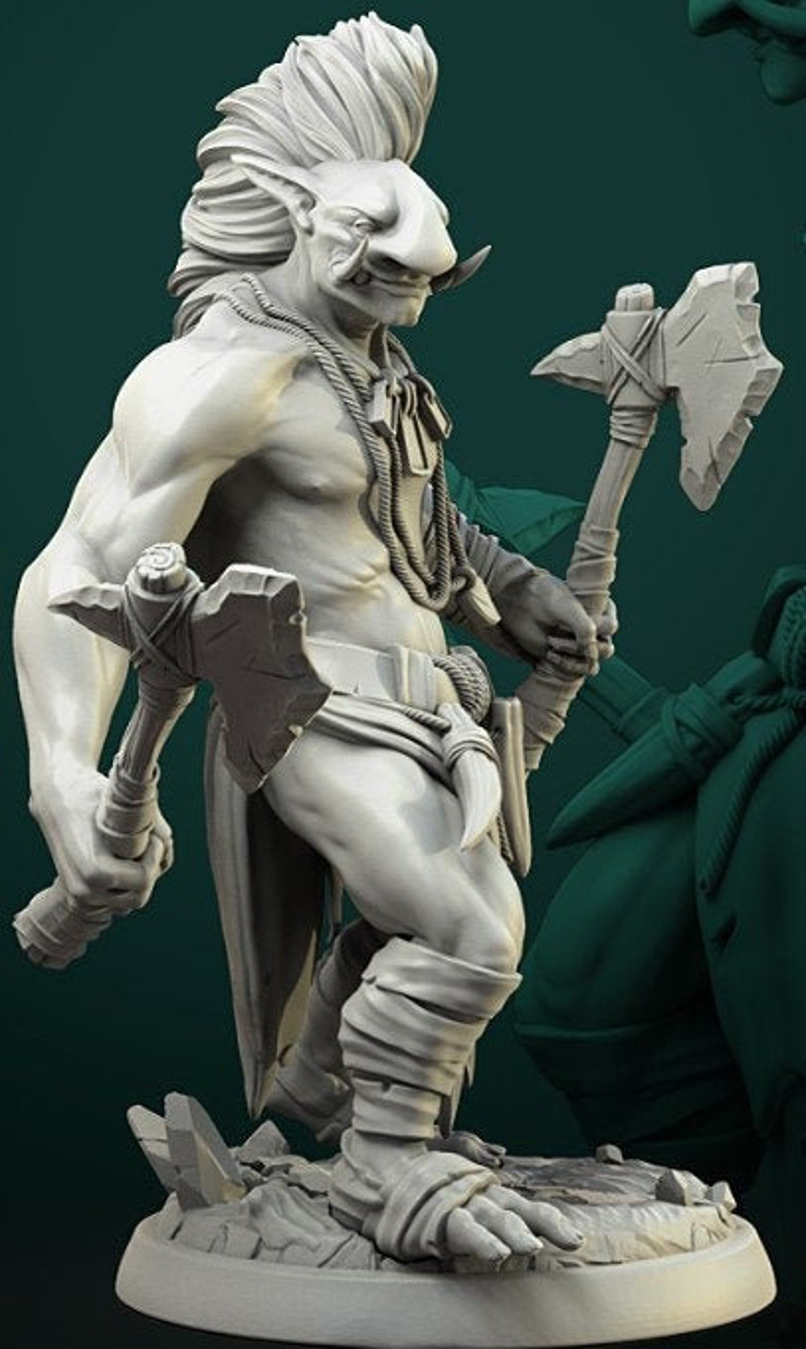 Troll Male V2 White Werewolf Tavern Troll Male Troll - Etsy