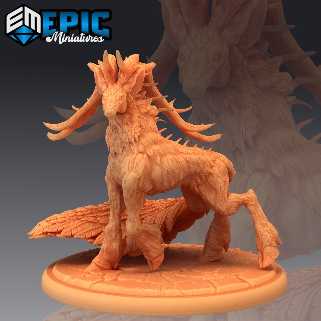 Deer King Walking - Epic Miniatures | Deer, King, Forest - Etsy