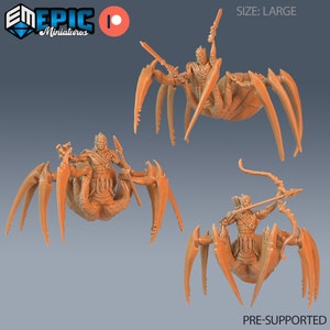 Dark Elf Spider Epic Miniatures 55 Secret Minds - Etsy