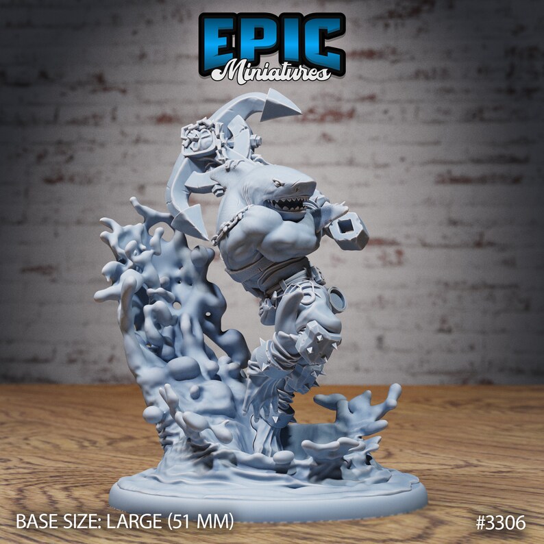 Shark Folk Anchor Series Epic Miniatures Shark Underwater Masculine ...