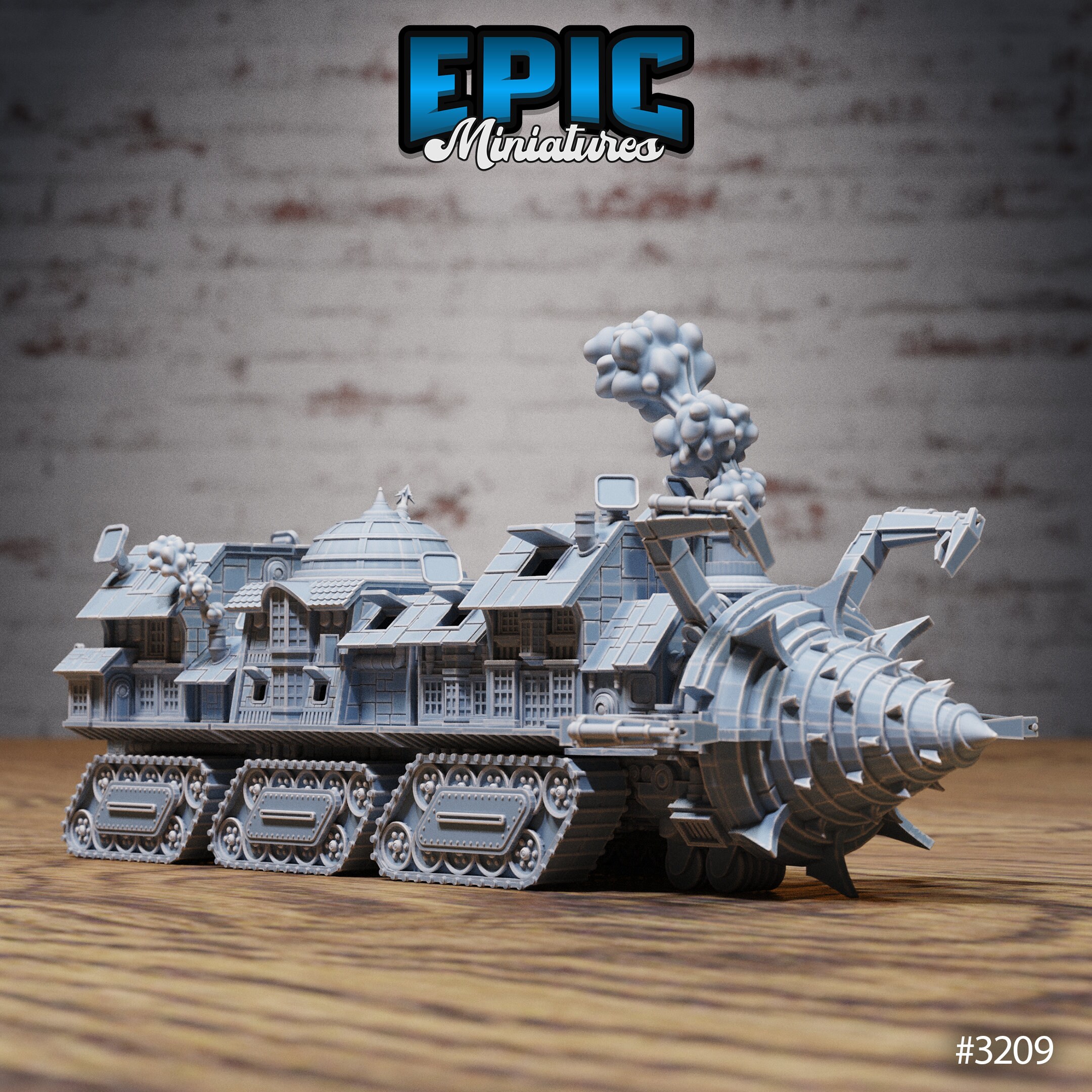 Maxi Drill Steam Engine - Epic Miniatures | Transportation | Machinery ...