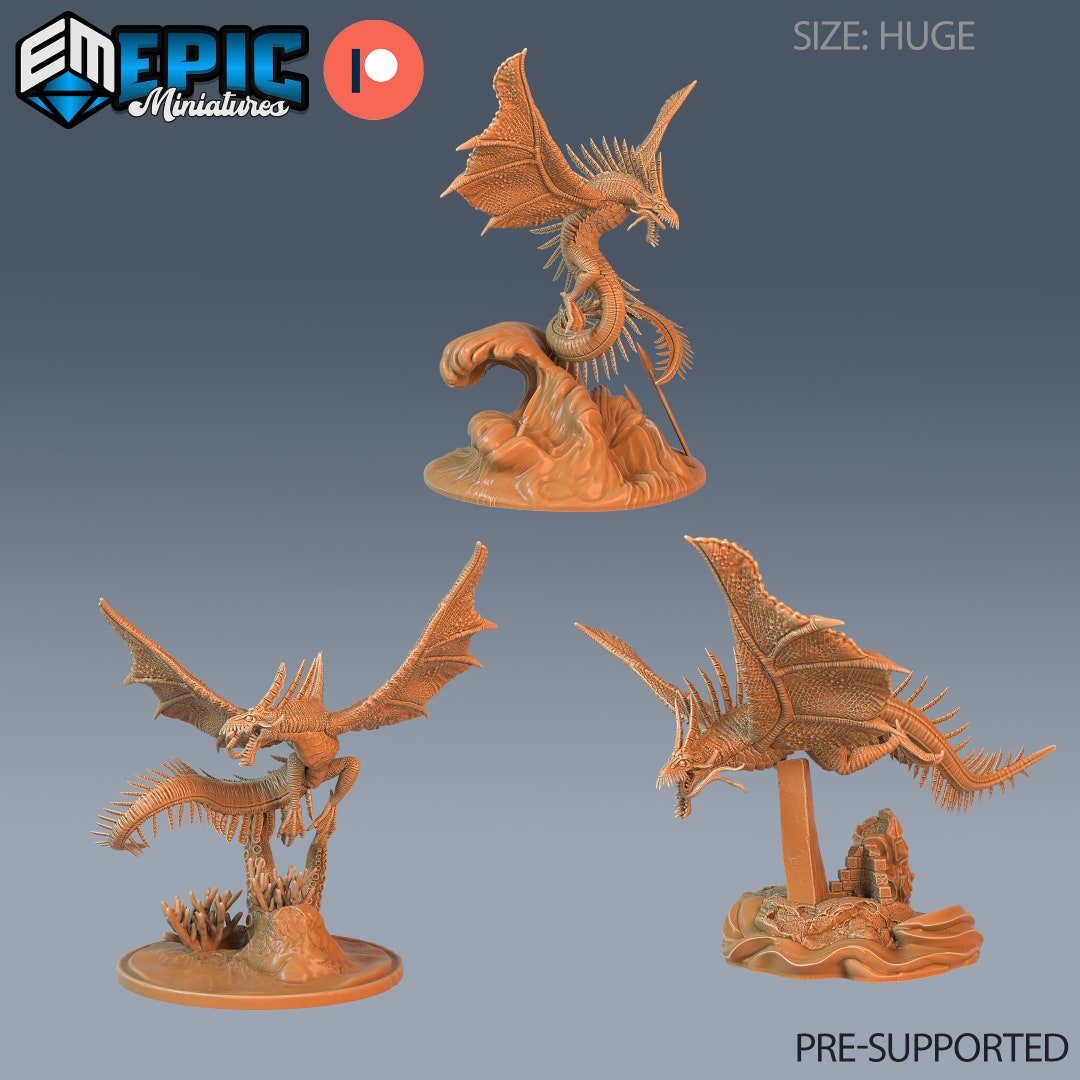 Ocean Drake - Epic Miniatures | #70 Aquatic Journey - Etsy