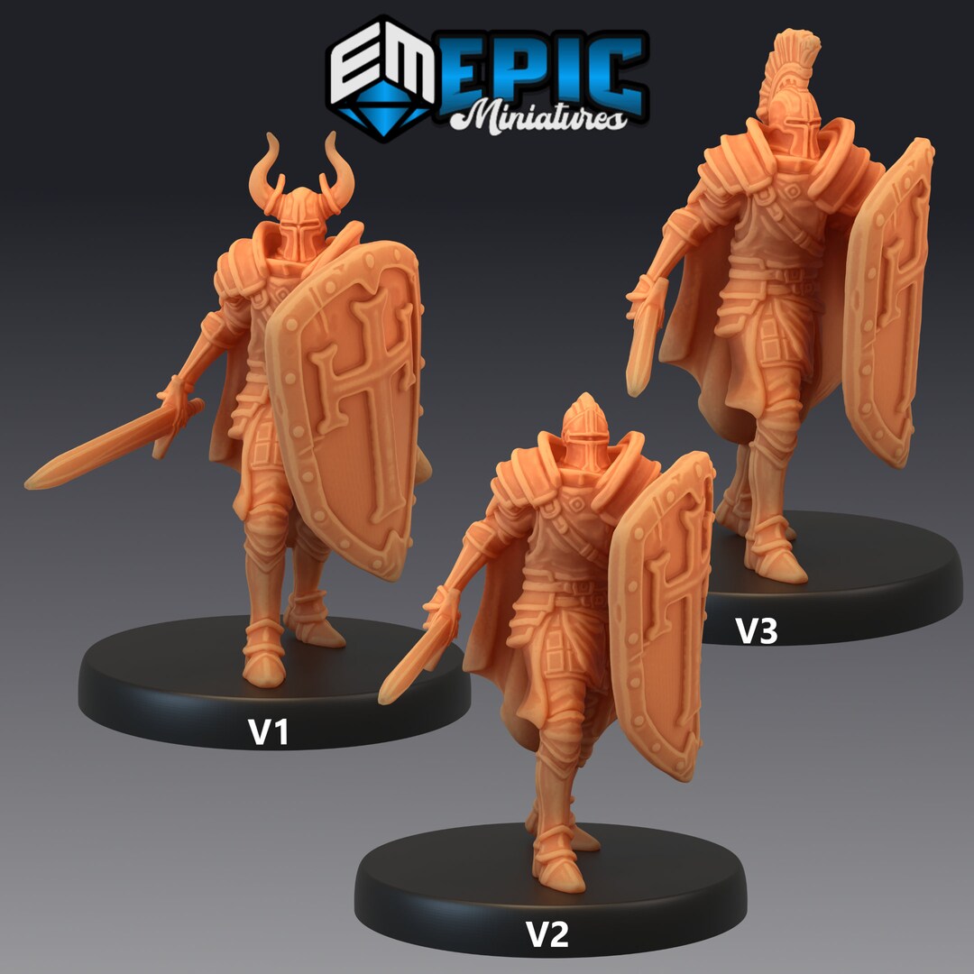 Royal Guard Sword & Shield V1 V2 V3 - Epic Miniatures | Knights ...